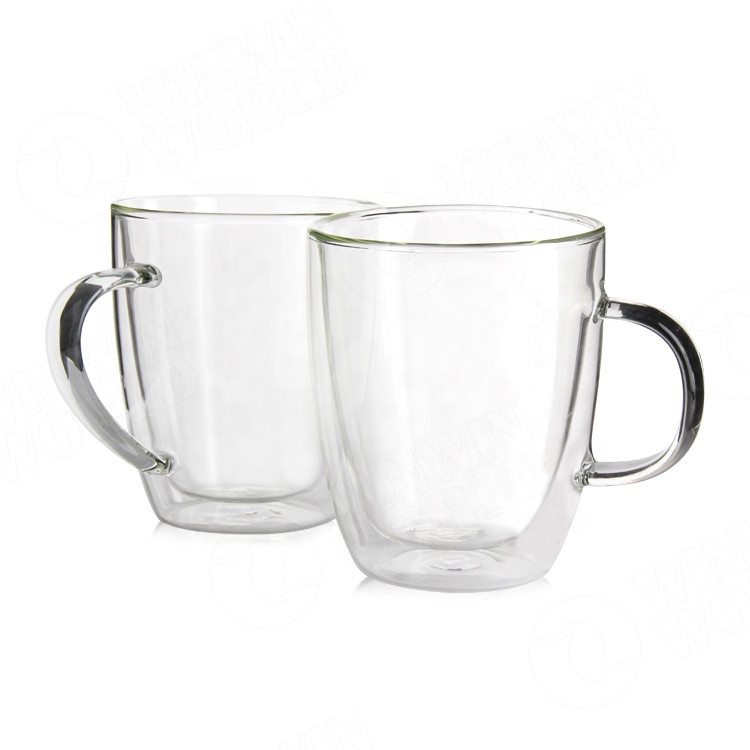 Best selling clear glass coffee mug