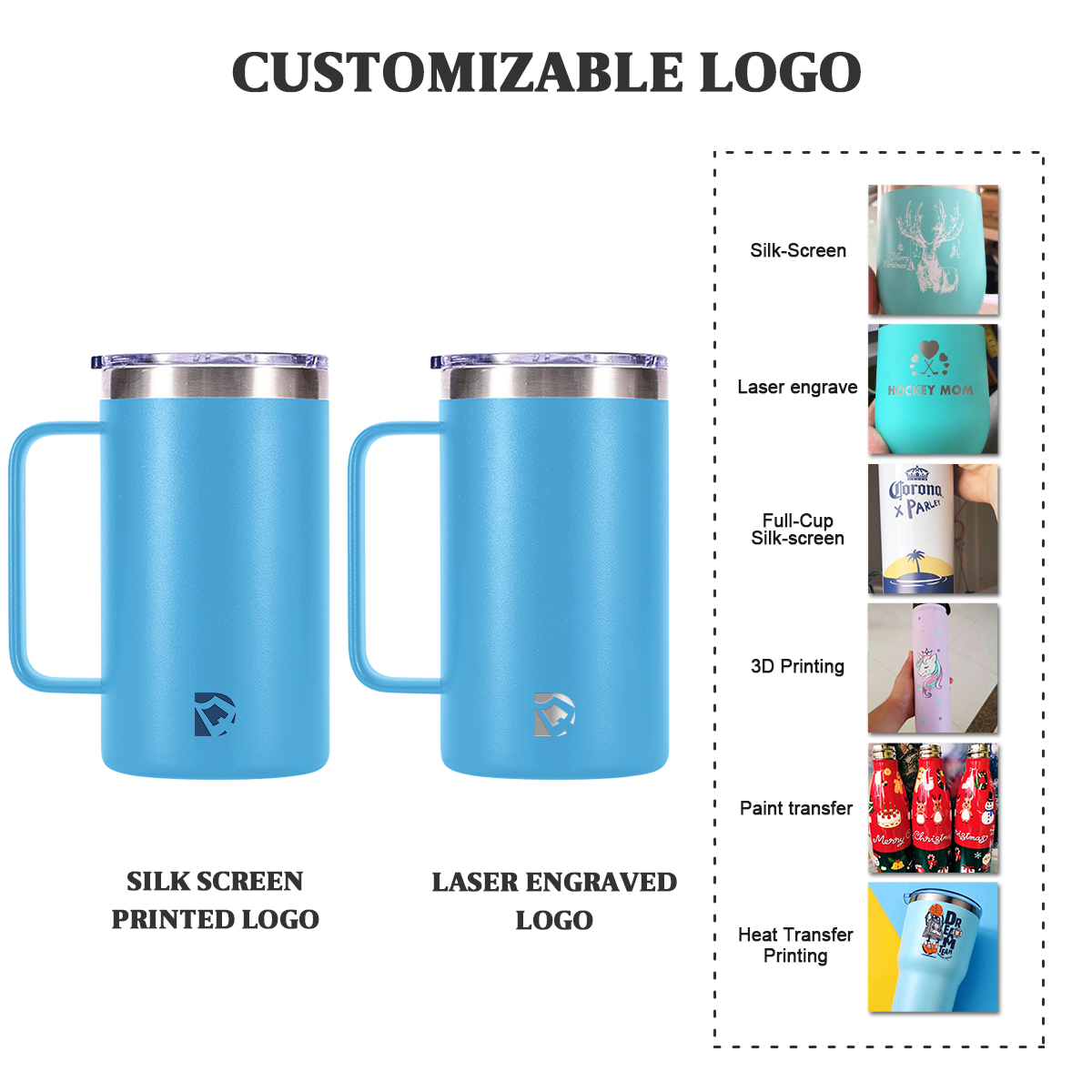 Business style spill-proof travel mug