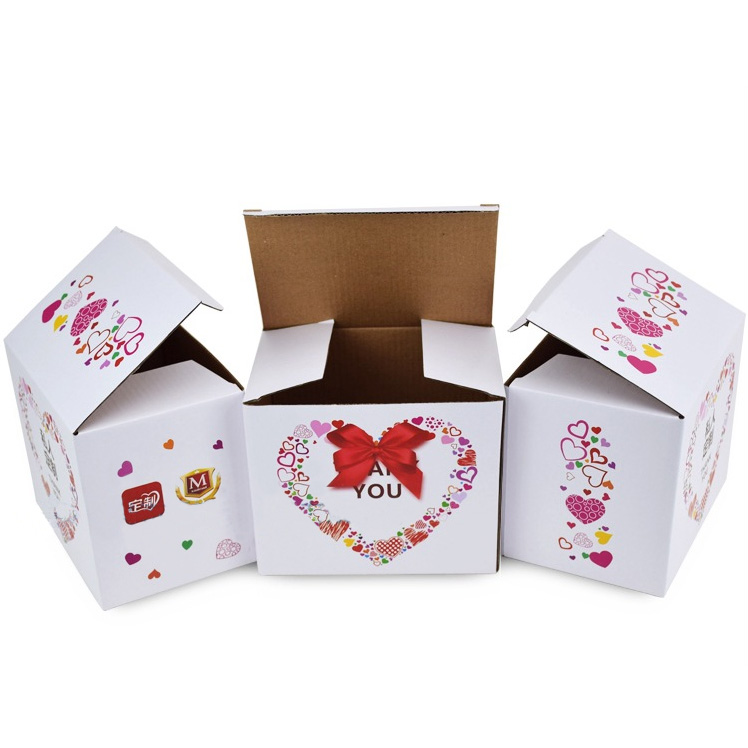 Color mug packaging box with pvc window