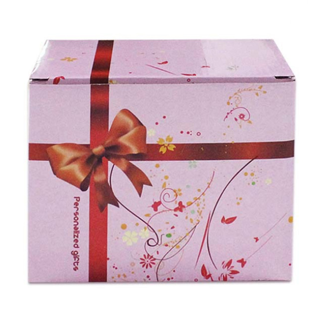 Color mug packaging box with pvc window