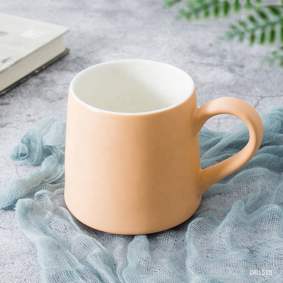 Custom color matte ceramic mug