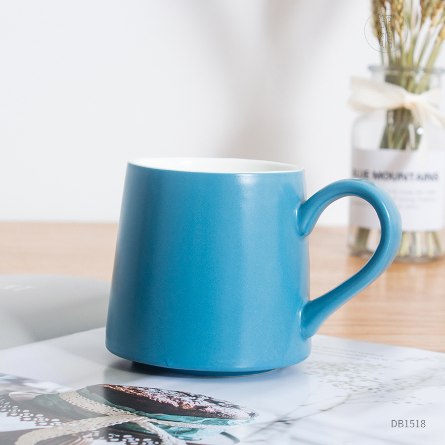 Custom color matte ceramic mug