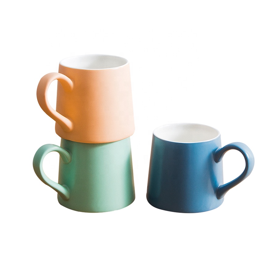Custom color matte ceramic mug