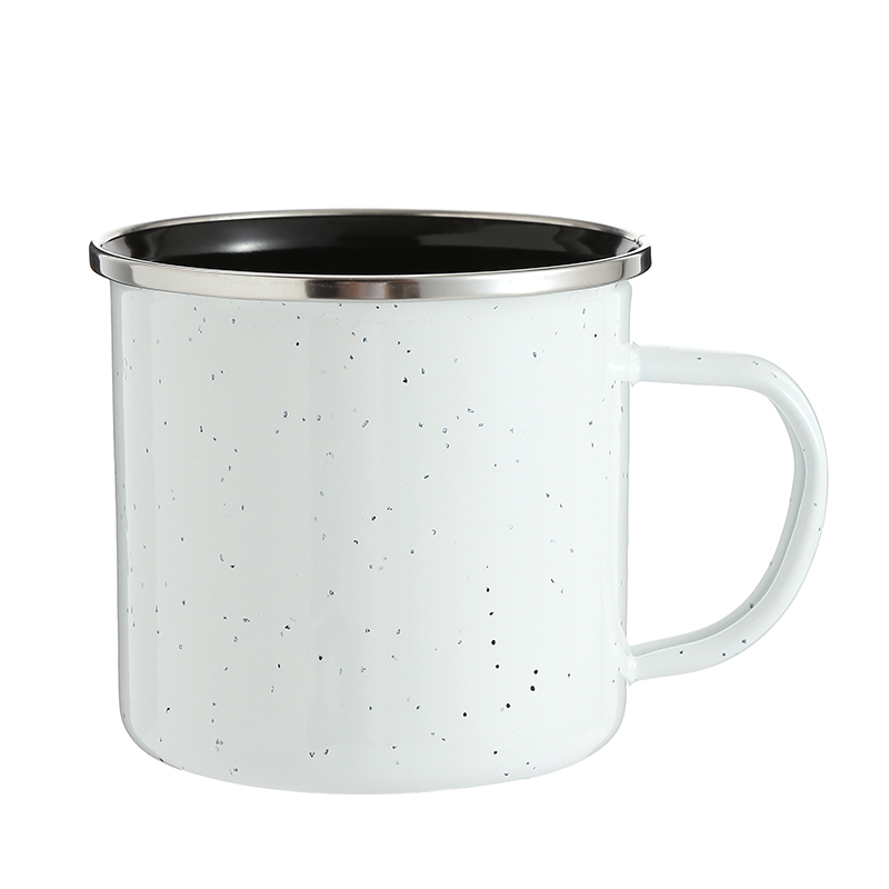 Multi-color durable steel enamel mug