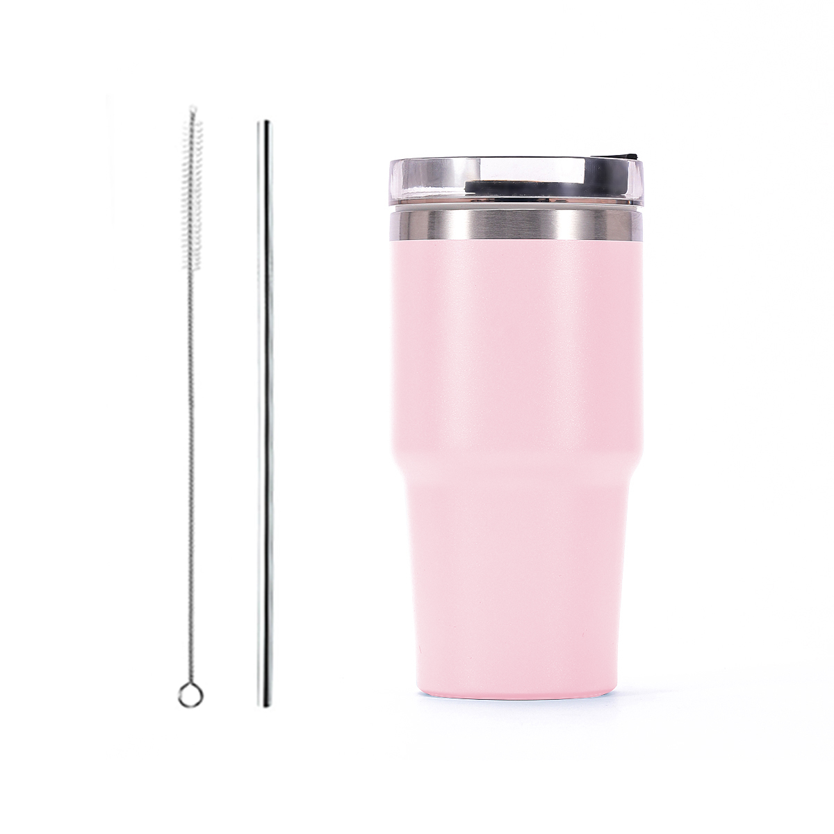 Personalized 20 oz pink travel mug