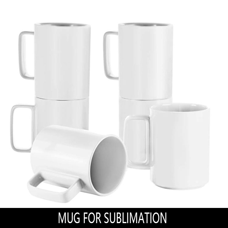 Porcelain pure white sublimation mug